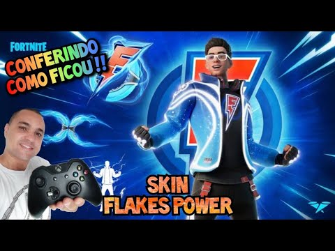 CONFERINDO A SKIN DO FLAKES POWER NO FORTNITE - YouTube