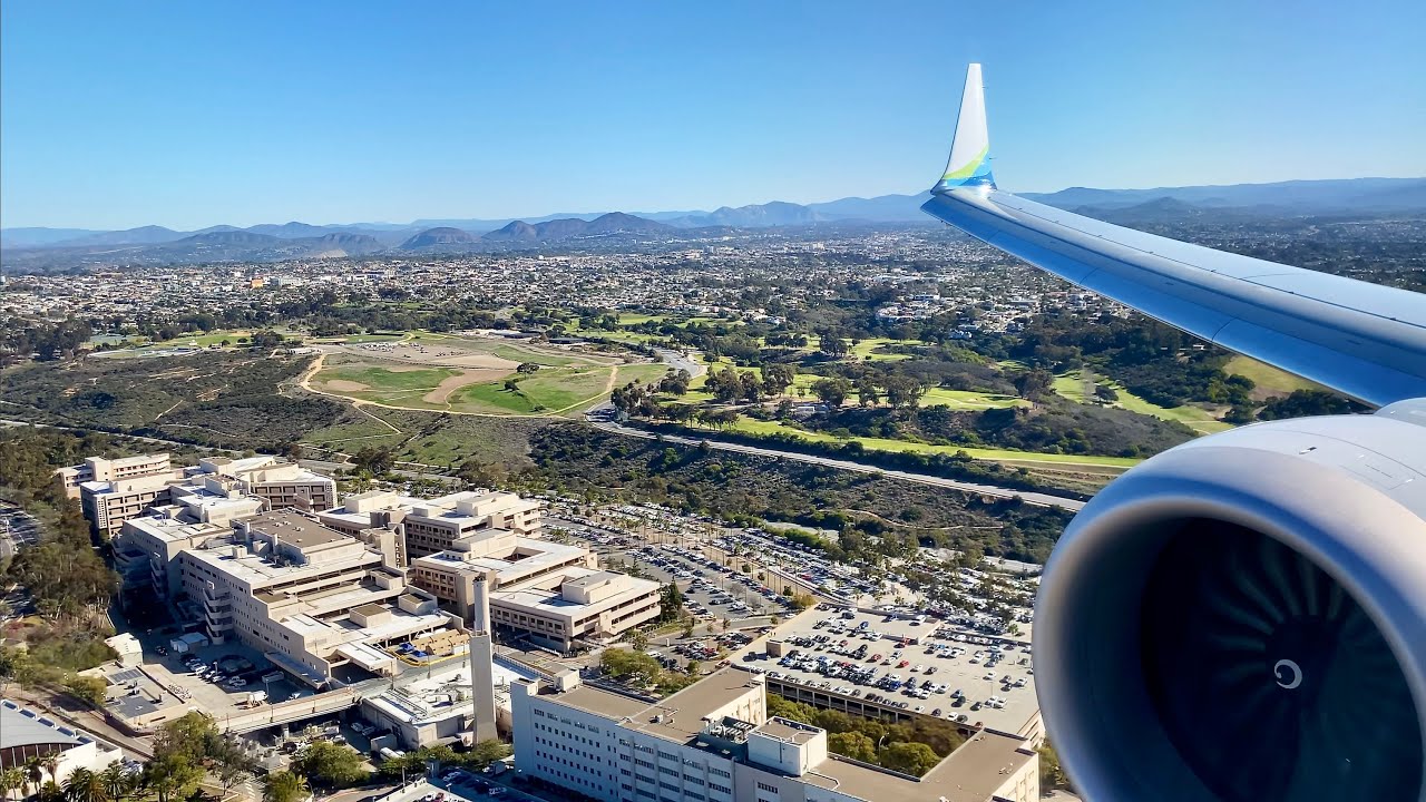 Gorgeous SoCal Views – SAN Landing – Alaska Airlines – Boeing 737-9 Max ...