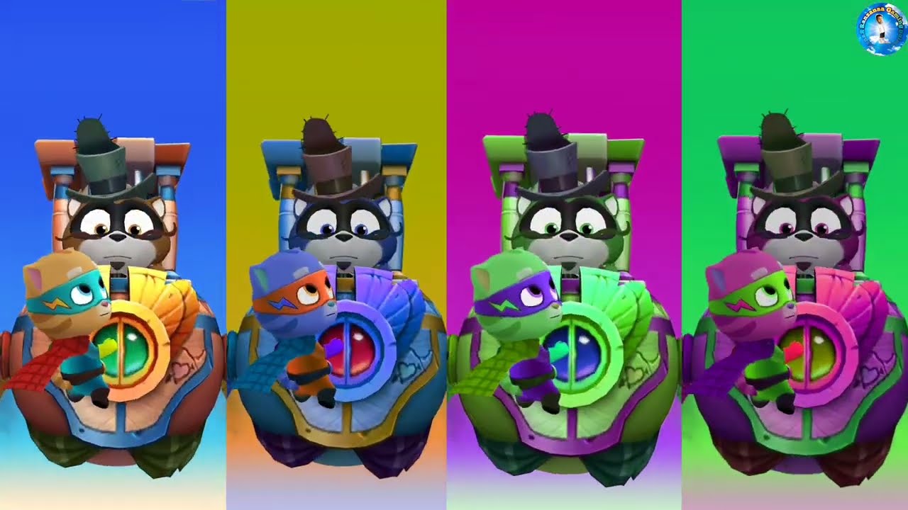 Talking Tom Hero Dash All Hero's Defeat The All Raccoon Bosses Best ...