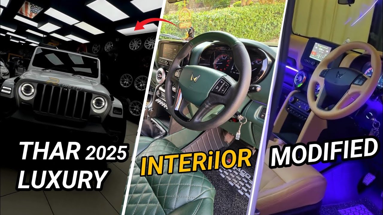 THAR LUXURY INTERIOR MODIFIED ... 2025 new Thar 2025 modification best ...
