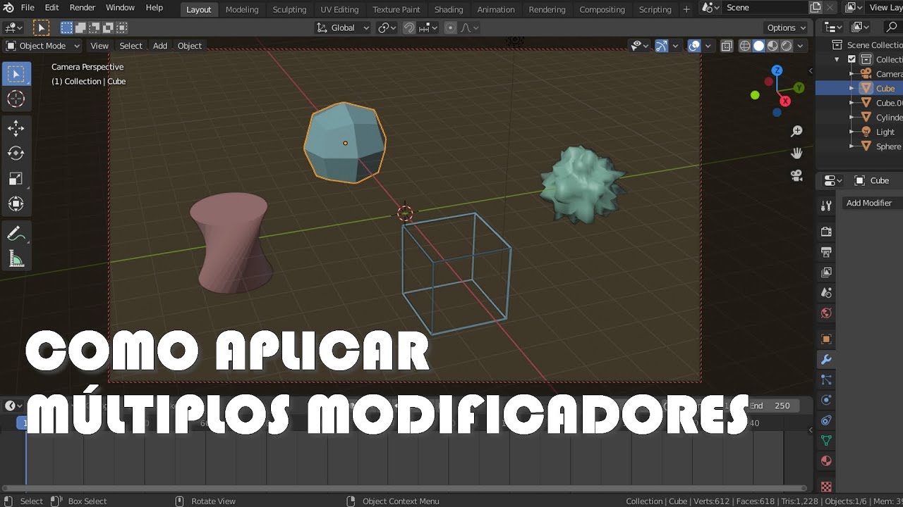 COMO APLICAR MÚLTIPLOS MODIFICADORES - YouTube
