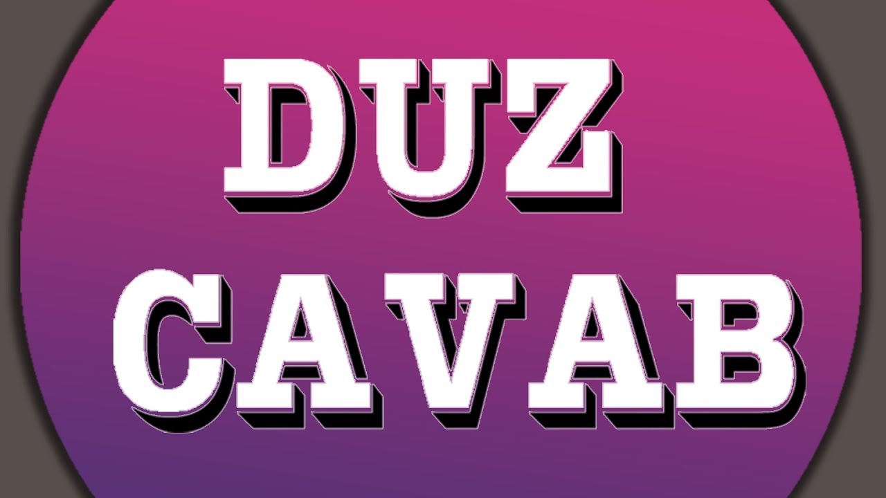 Duz Cavab (18.01.2015) - YouTube