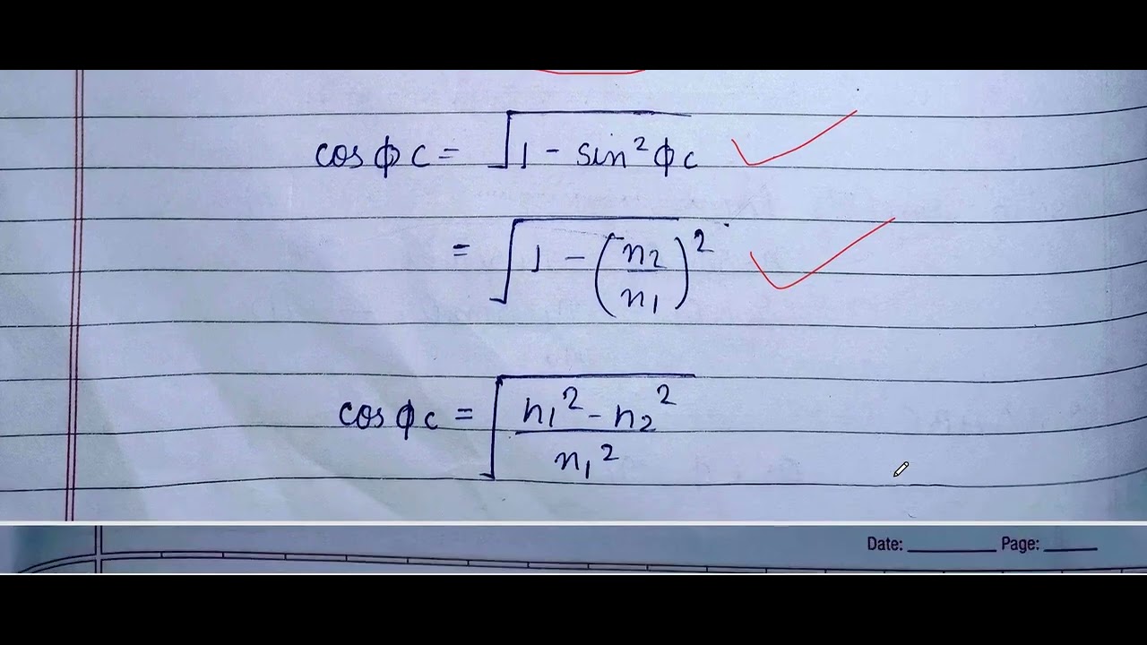 Fibre optics, Acceptance angle, Numerical Aperture - YouTube