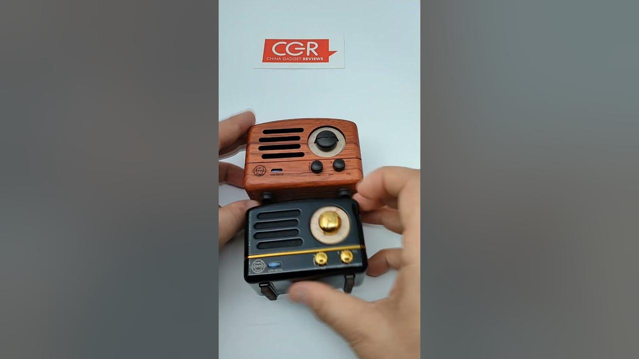 Muzen MW-2AI OTR Metal & Muzen MW-2I OTR Wood Portable FM Radio Bluetooth Speakers #muzen - YouTube