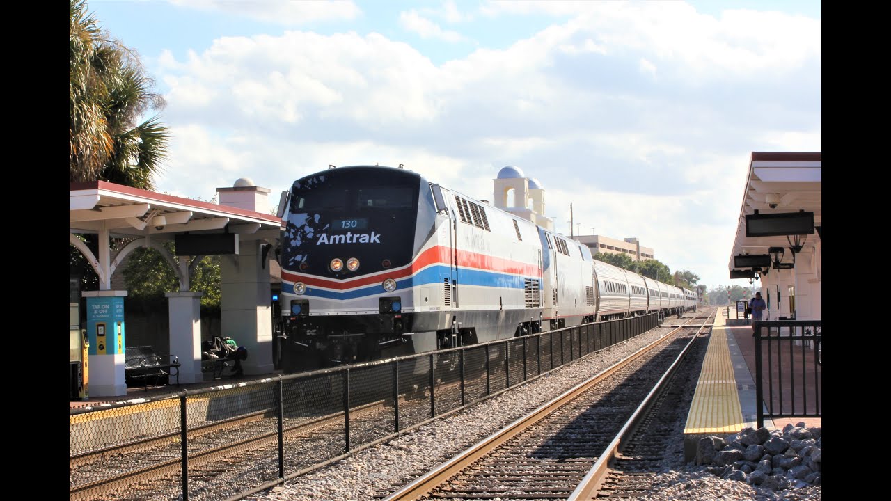 Amtrak Phase II 130 Leading Silver Meteor - 12/1/19 - YouTube