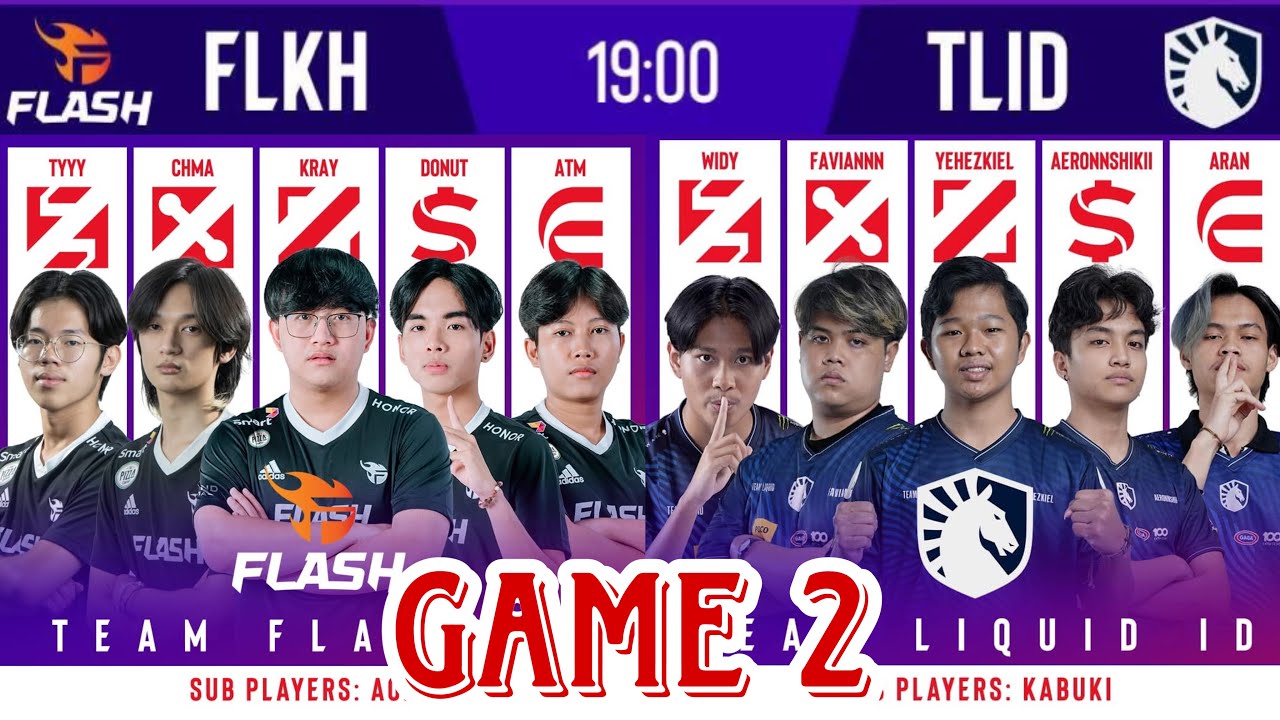 ហ្គេមទី 2: Flash KH Vs Team Liquid ID | ESL Challenge Season រដូវកាលទី ...