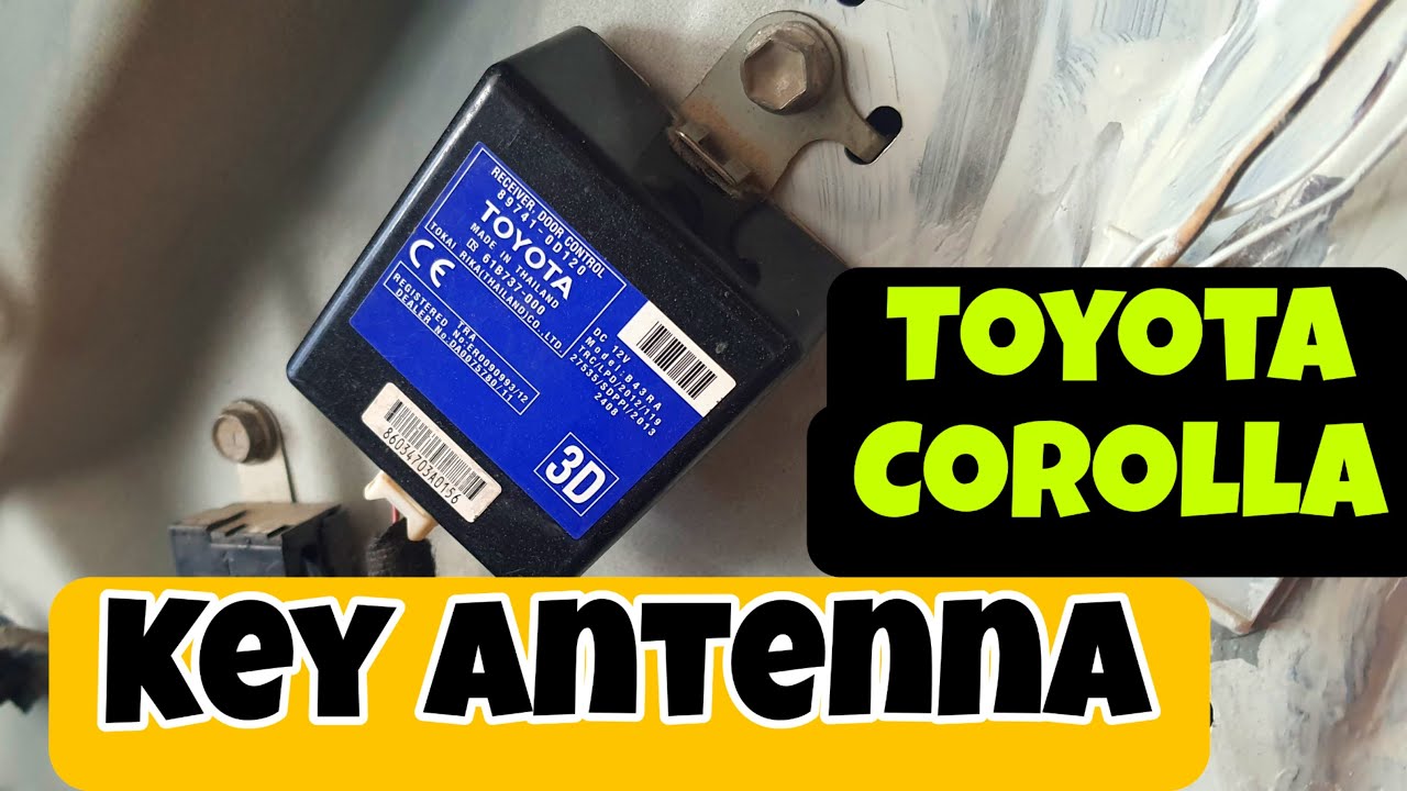 Toyota key antenna location. - YouTube