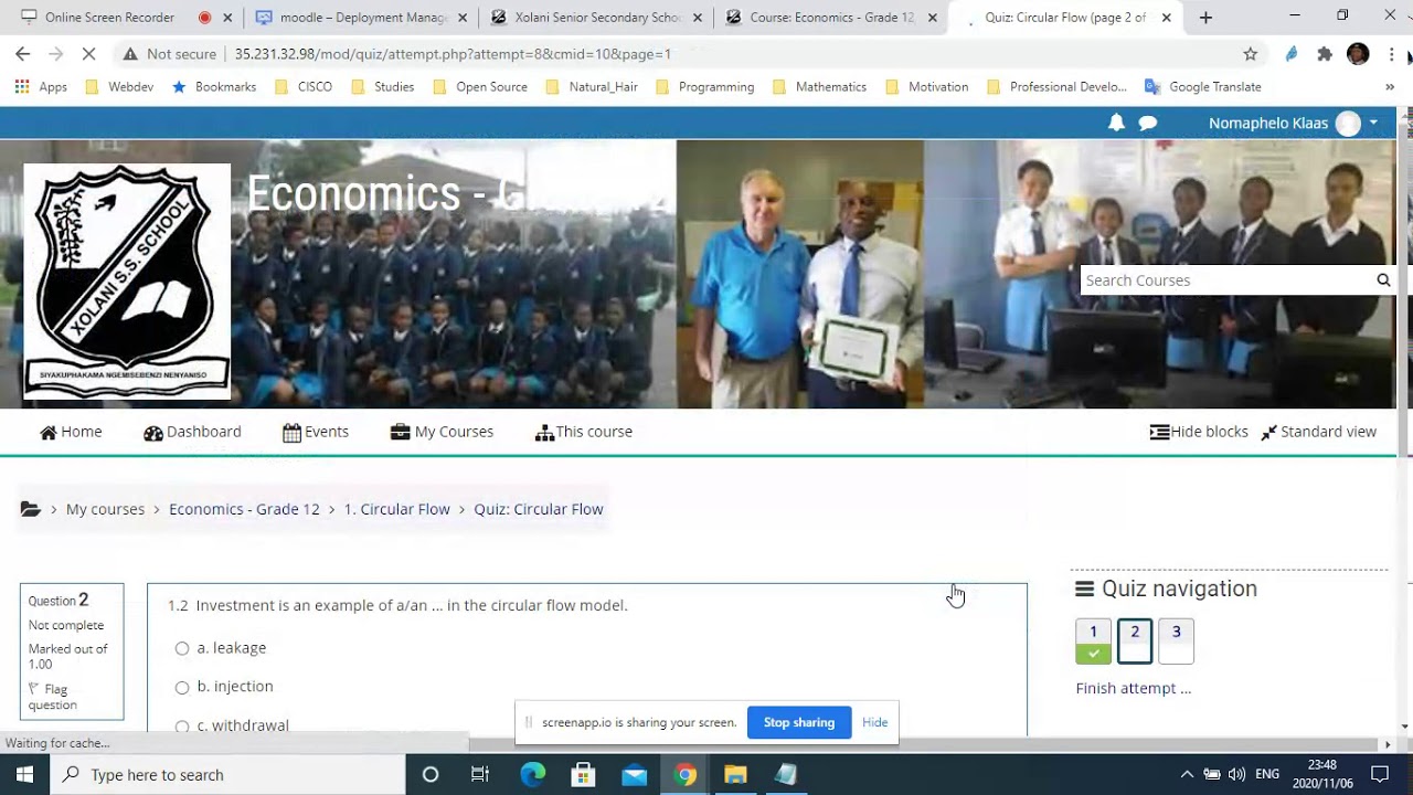 Moodle Learning Management System School Project - YouTube