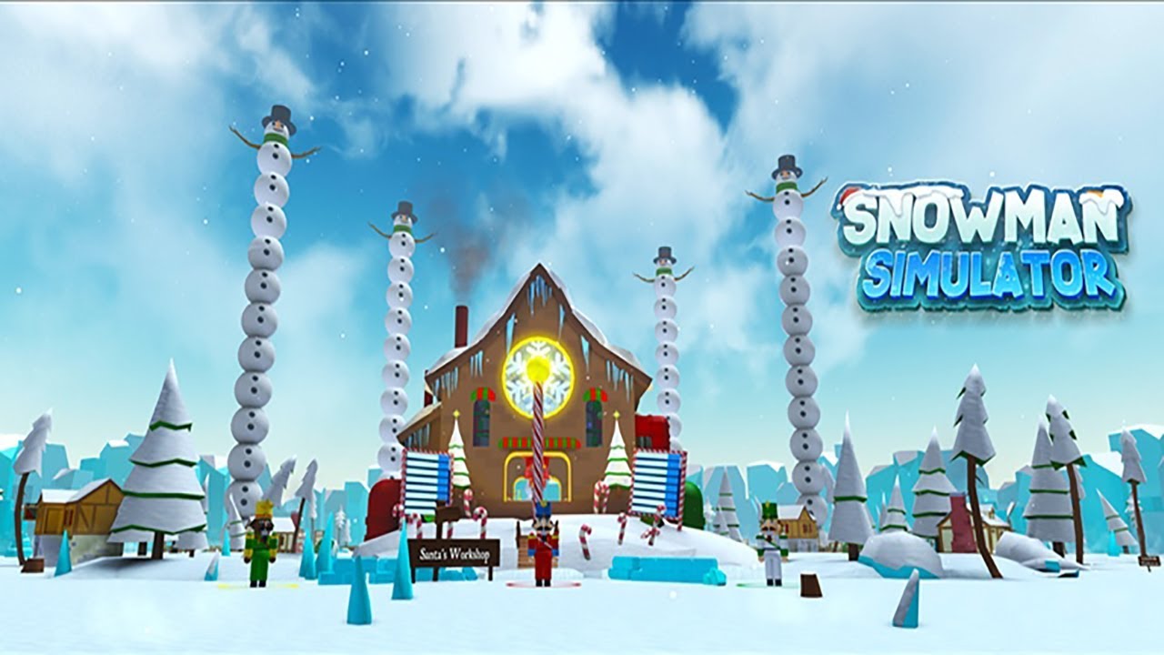 ROBLOX Snowman Simulator ОГРОМНЫЙ ПРАЗДНИЧНЫЙ СНЕГОВИК - YouTube