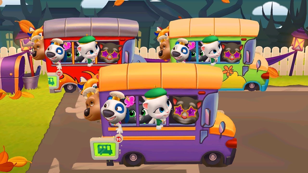 NEW Color Bus Transformations in My Talking Tom Friends!Halloween ...