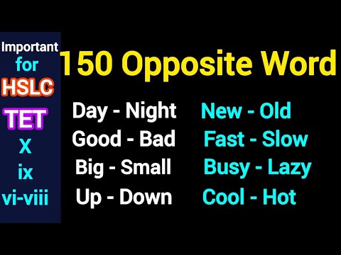 #oppsite word English #antonyms word #biporit sobdo english #bilom ...