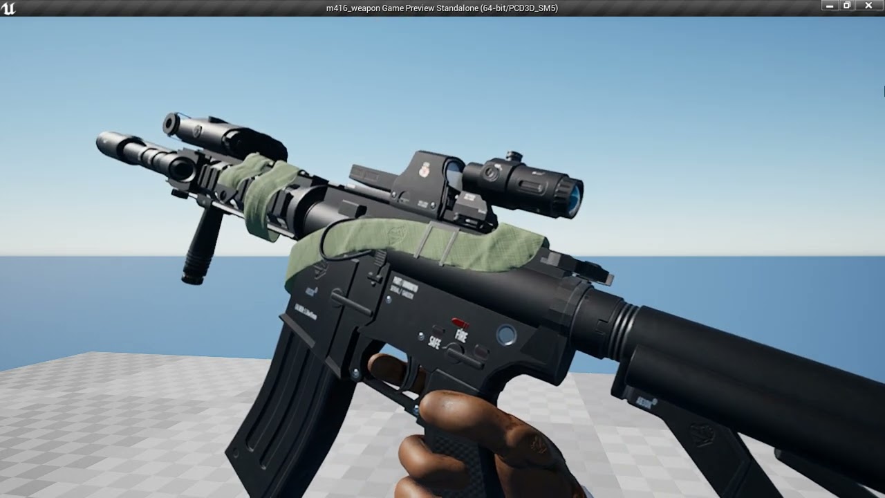 FN m416 Animations Blueprint - YouTube