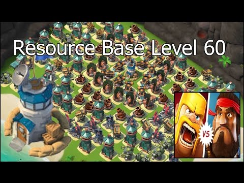 Boom Beach Resource Base Level 60 - YouTube