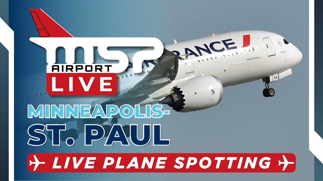 🔴 LIVE ACTION-PACKED PLANE SPOTTING AT MSP AIRPORT! 7/9/25 - YouTube