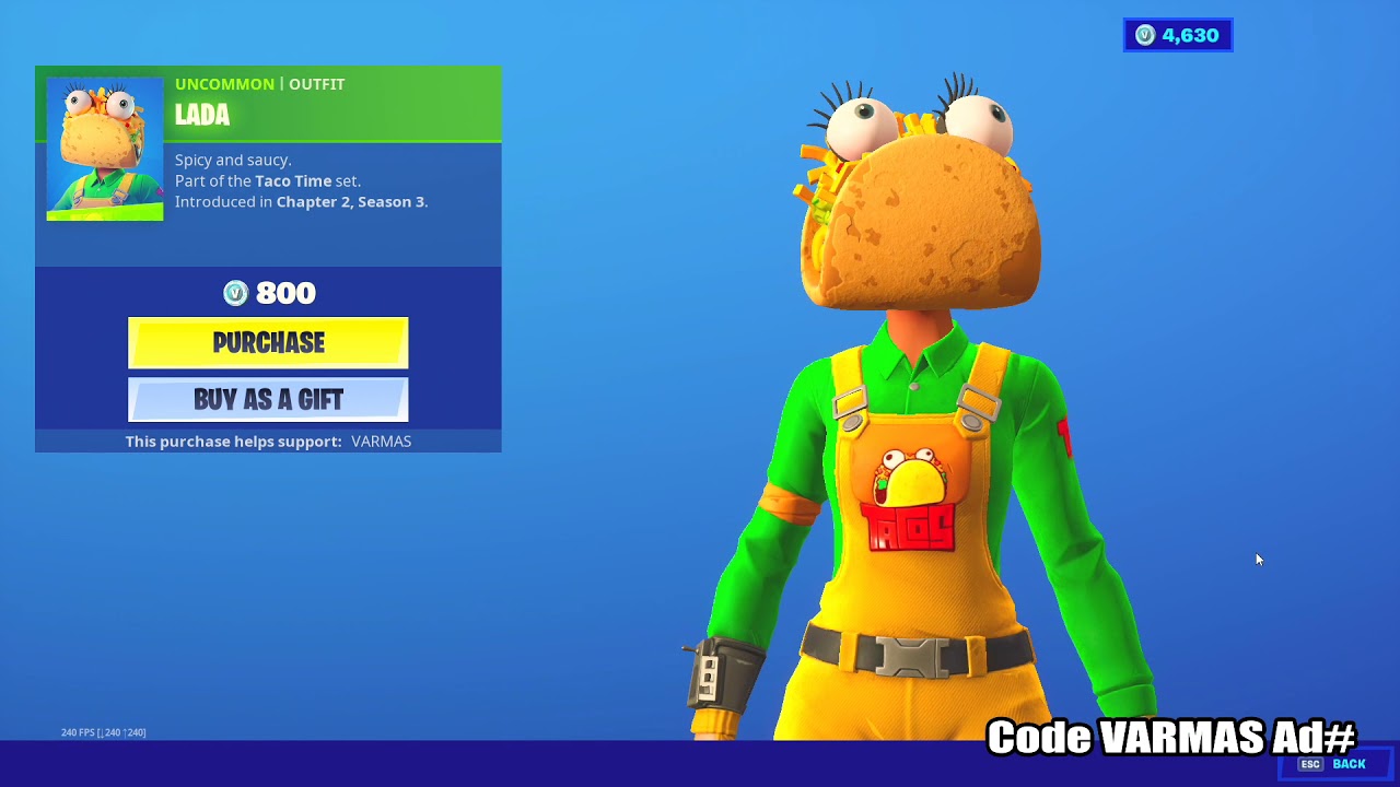 New LADA in Fortnite Item Shop - YouTube