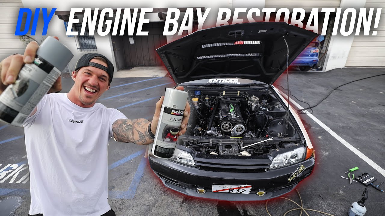 R32 GTR DIY ENGINE BAY RESTORATION PT. 1 | R32 Skyline GTR Build Series ...