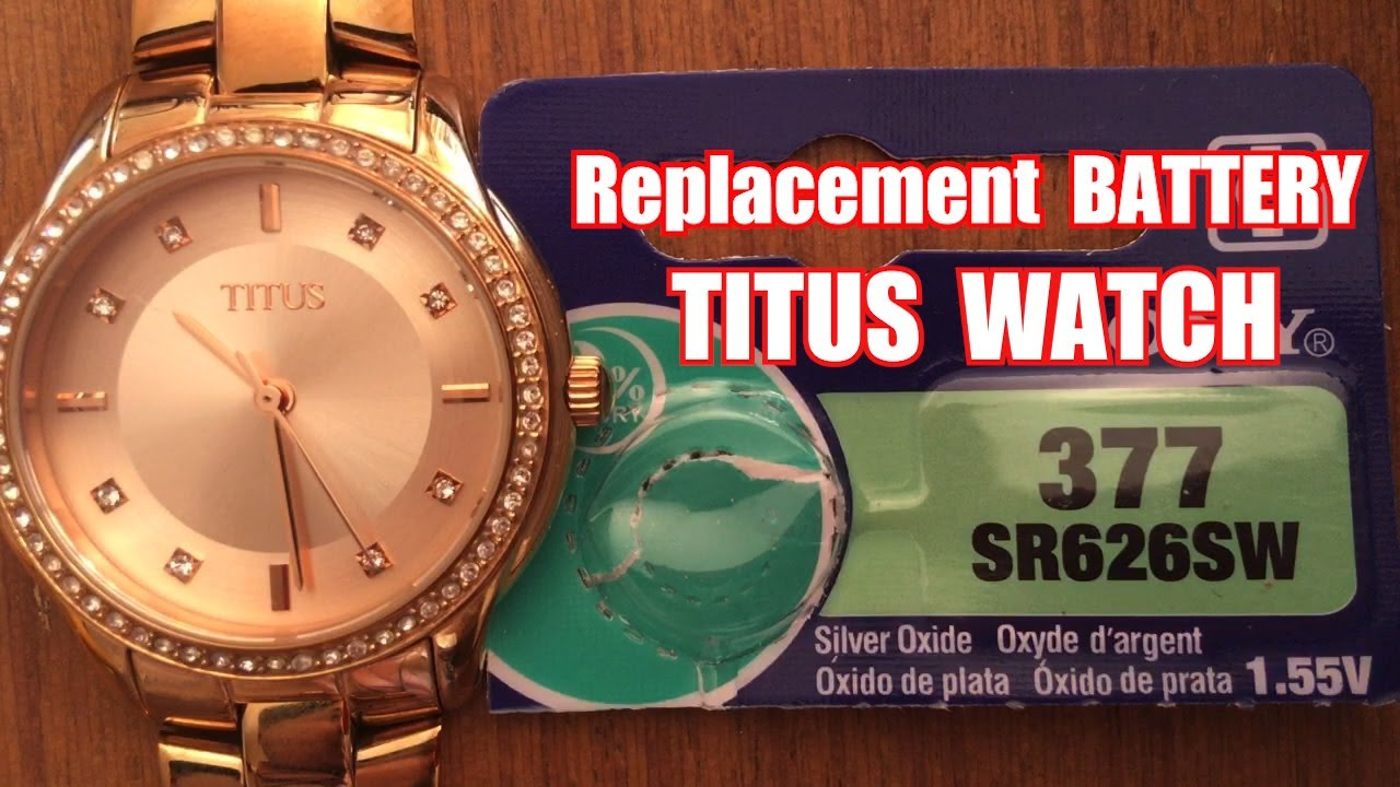 เปลี่ยนถ่านนาฬิกา TITUS | Replacement Battery TITUS WATCH - YouTube