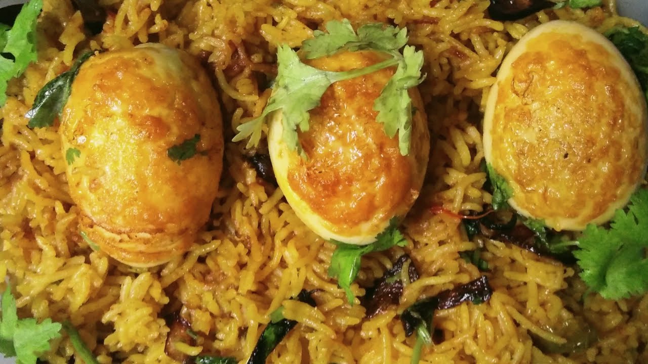 Egg dum biryani | Egg biryani recipe How to make egg dum biryani / How ...