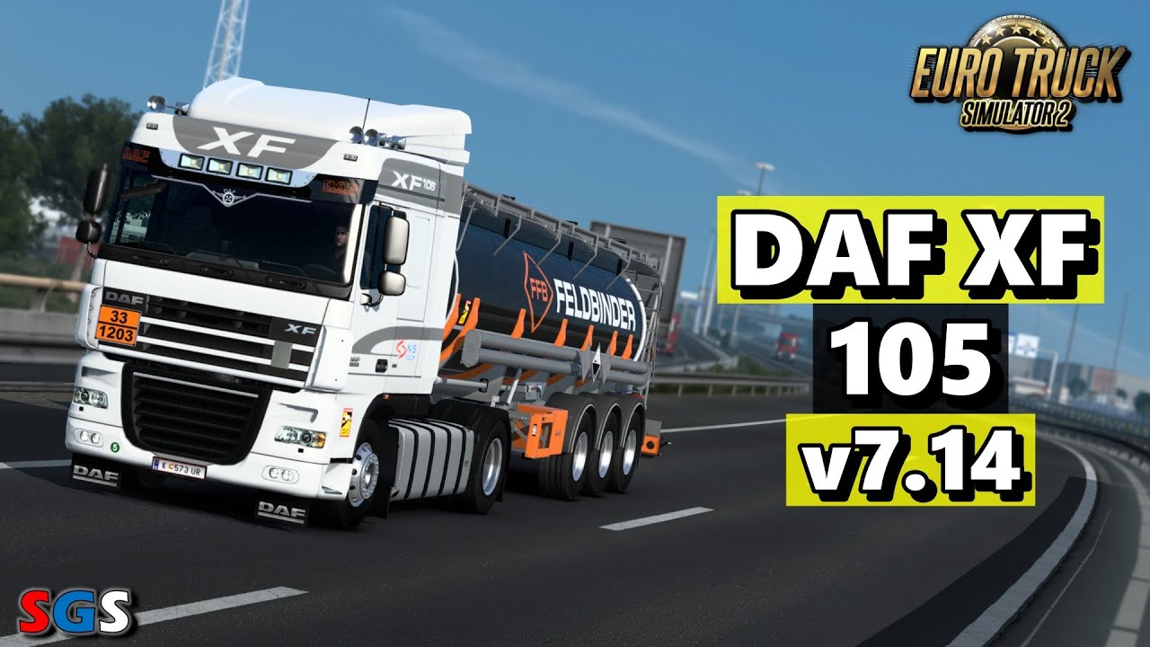 |ETS2 1.47| DAF XF 105 v7.14 by vad&k [Truck Mod] - YouTube
