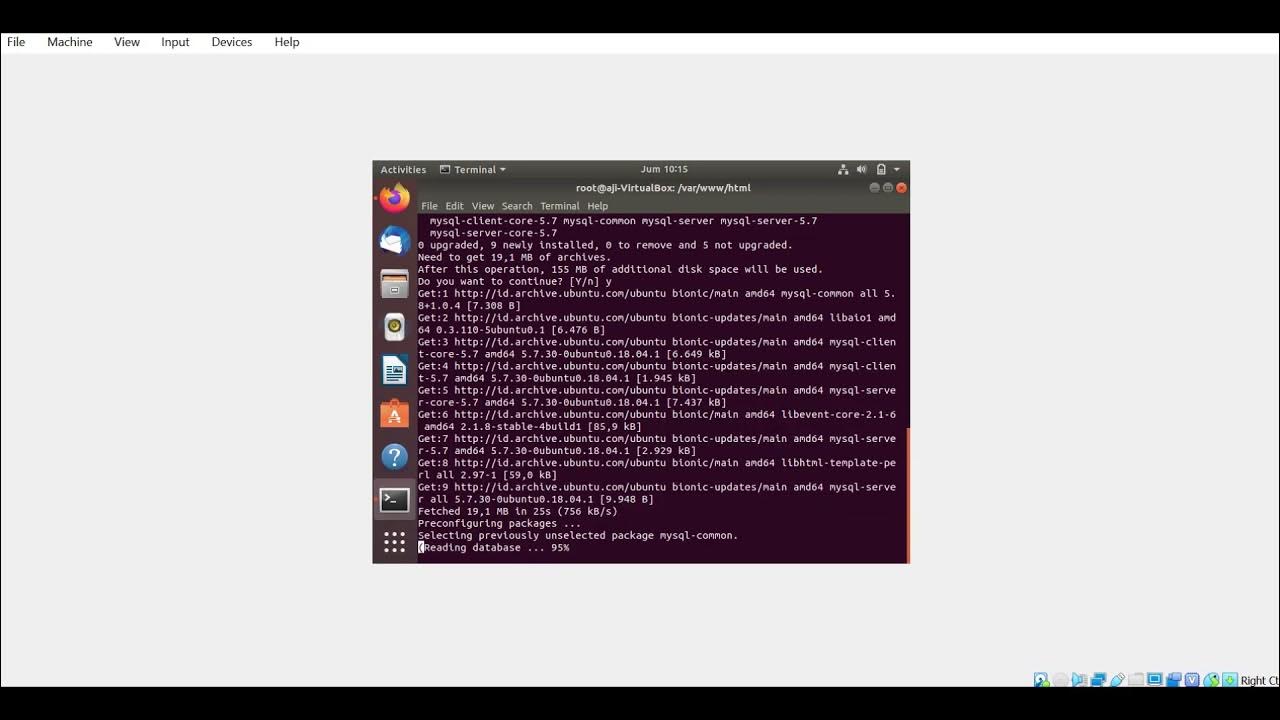 Setting Web server dan Database Server Ubuntu 18.04 (VirtualBox) - YouTube