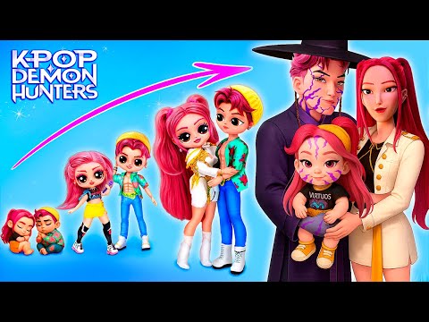 K-pop İblis Avcıları Büyüyor! Mira ve Abby! LOL OMG Kendin Yap Projeleri