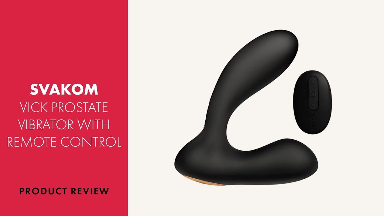 SVAKOM Vick Prostate Vibrator With Remote Control Review | PABO - YouTube