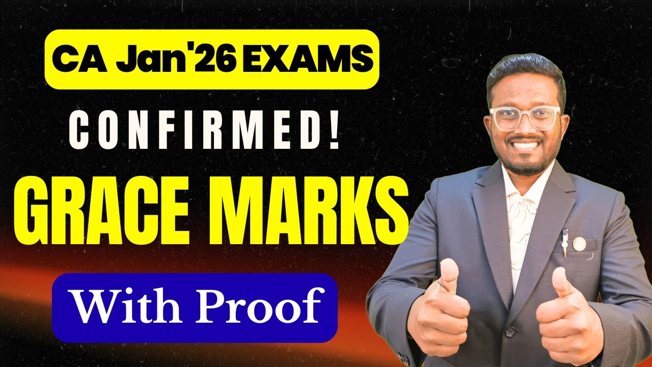 CONFIRMED Grace Marks with Proof 😱 | CA Final & Inter Jan'26 | AIR 5, 6 ...
