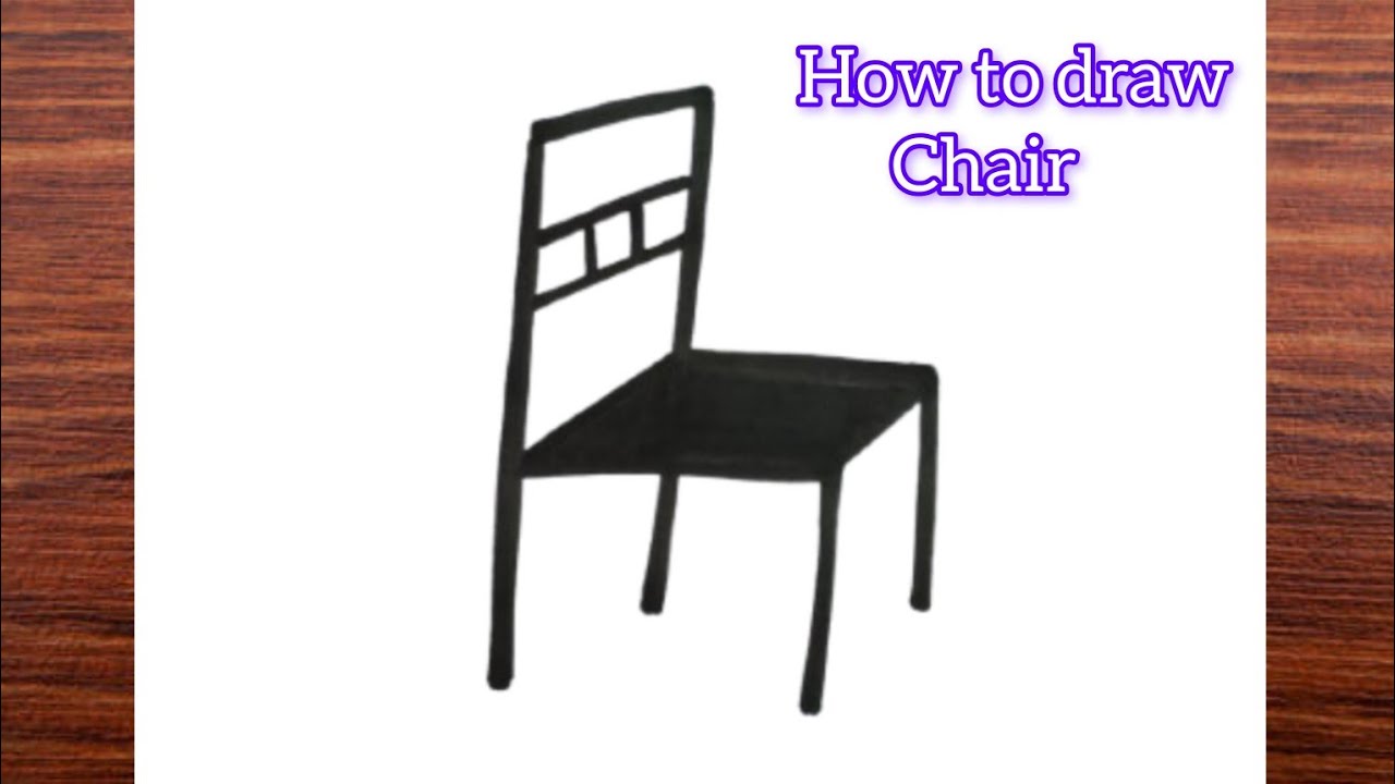 "Easy Chair Drawing for Kids | Step-by-Step Furniture Drawing Tutorial ...