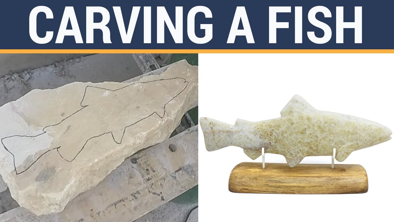 Carving A Fish From Stone - YouTube