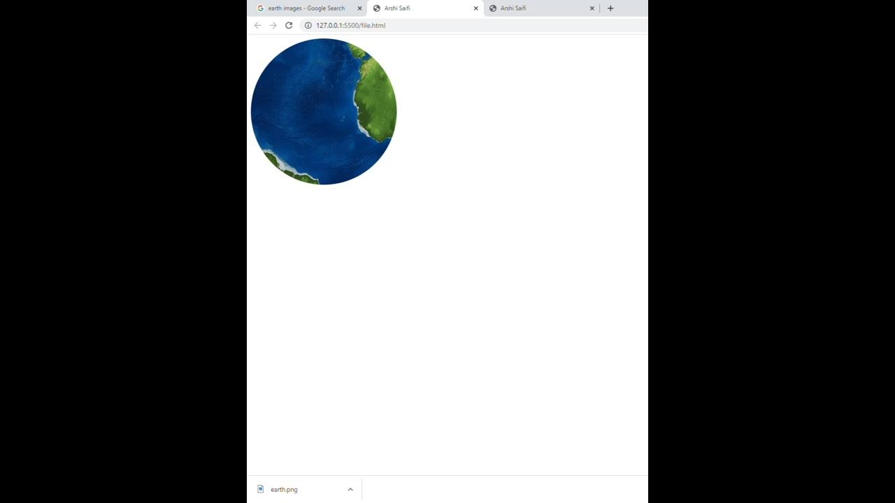 Create Rotating Earth using html and css | CSS Animation - YouTube