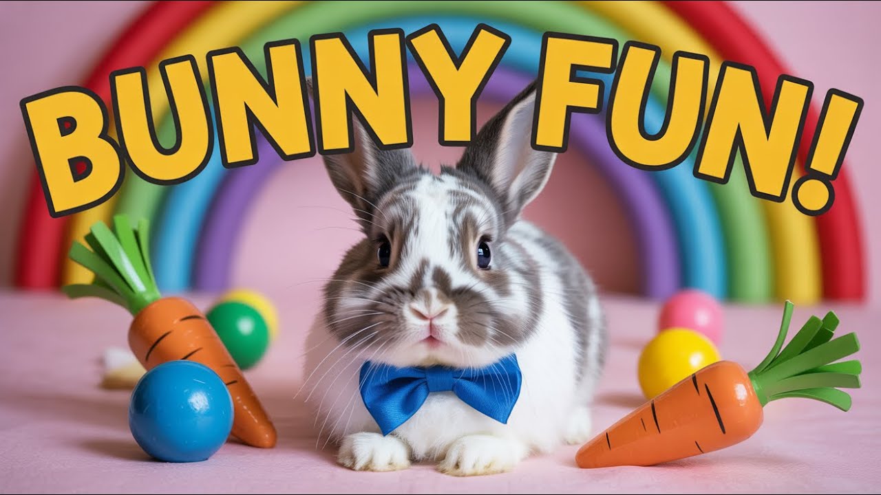 Little Bunny Song for Children | Hop Hop Rabbit Nursery Rhyme and Kids ...