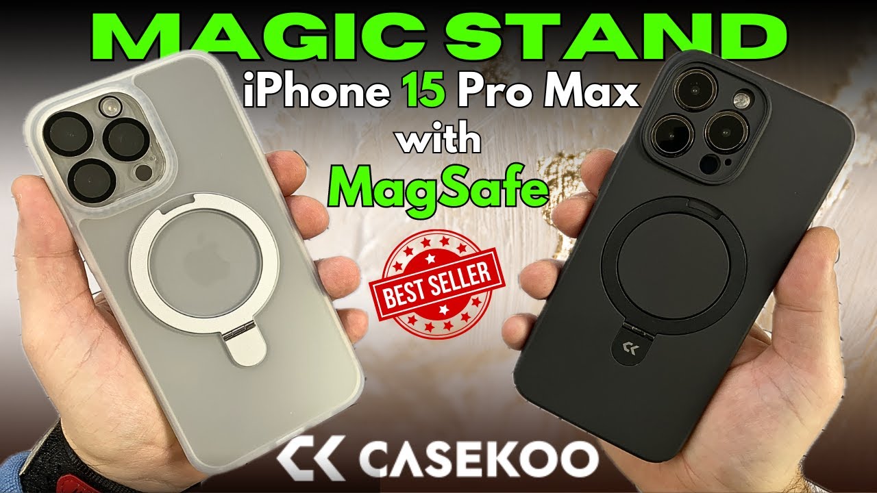 CASEKOO Magic Stand Case with MagSafe Apple iPhone 15 Pro Max - YouTube