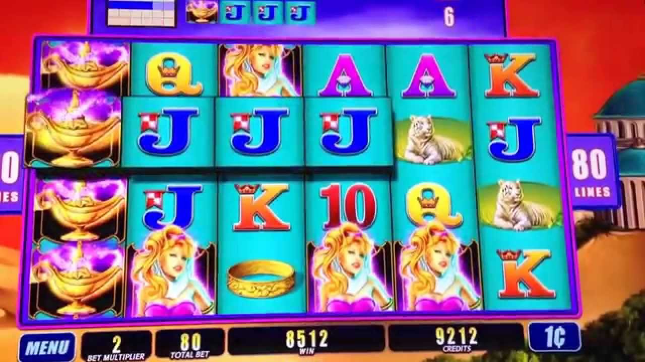 ~*Magic Lamp ~@FIRST LOOK@~ WMS Pokie Slot*~ BONUS WIN!*@.80¢ bet ...