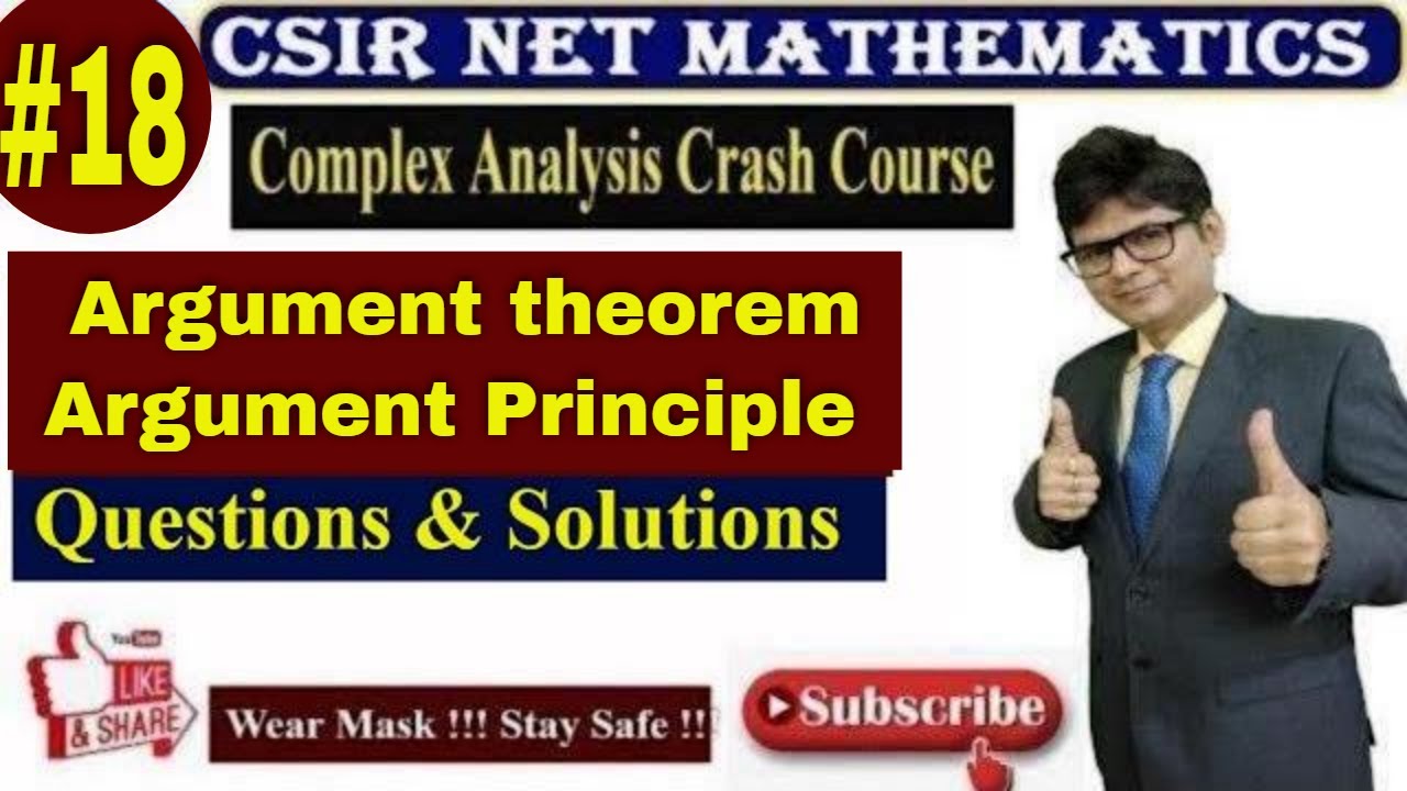 #18 | Argument theorem | Argument Principle | Questions and Solutions ...