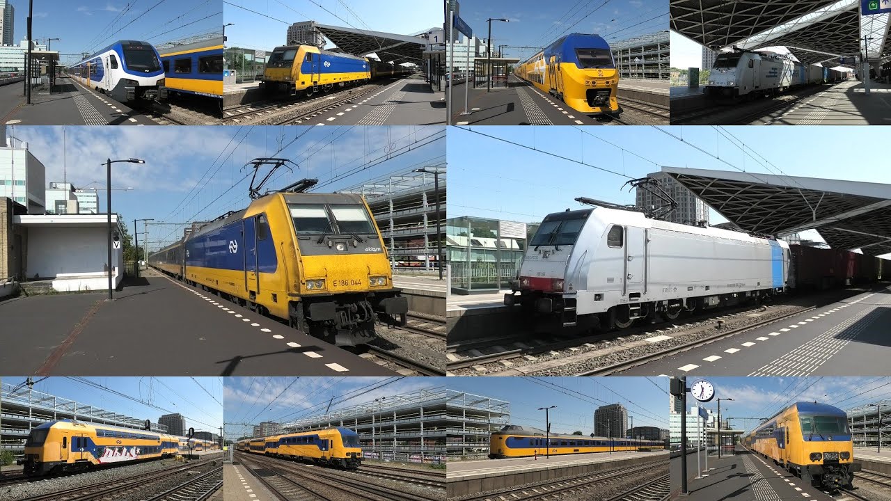 Bahnverkehr in Tilburg🇳🇱 mit Br186 & IC Wagen, DDZ, Güterzügen, NS ...