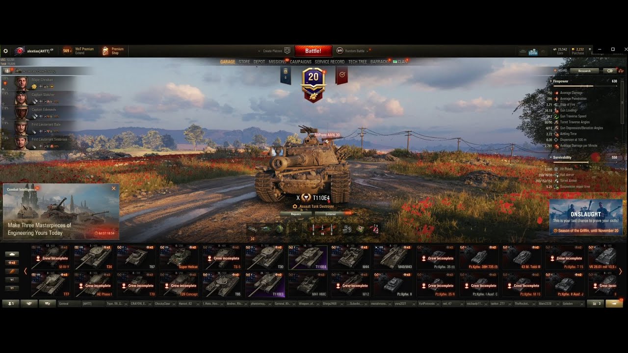 WOT tier 10 USA Tank Destroyer T110E4 daily play II 坦克世界（战车世界） - YouTube