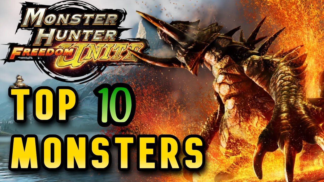 Top 10 Best Monsters In Monster Hunter Freedom Unite - YouTube