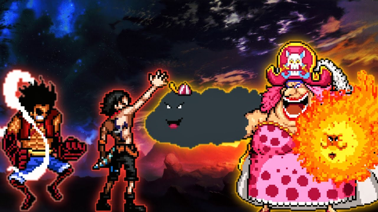 Ace OP & Luffy OP VS Big Mom OP in Jump Force Mugen - YouTube