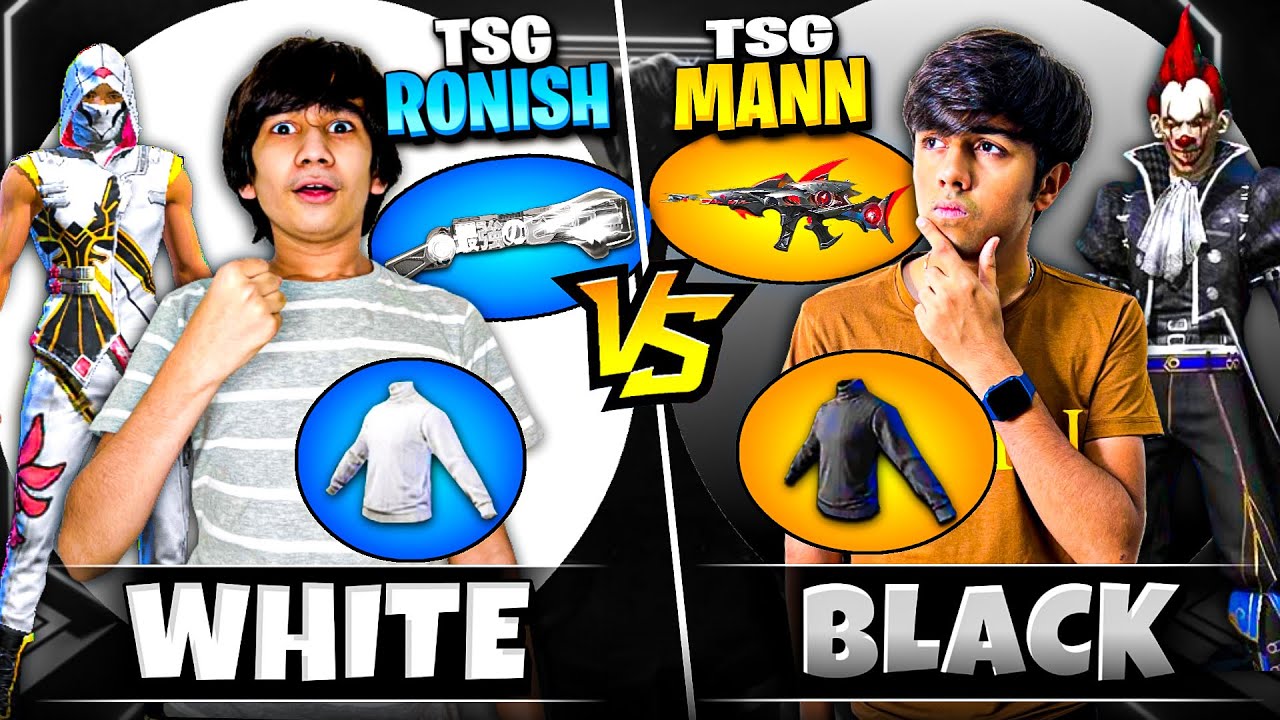 White Vs Black 🖤🤍 Tsg Ronish Vs Tsg Mann 🤬 Insane Colour Versus 🆚 Who ...