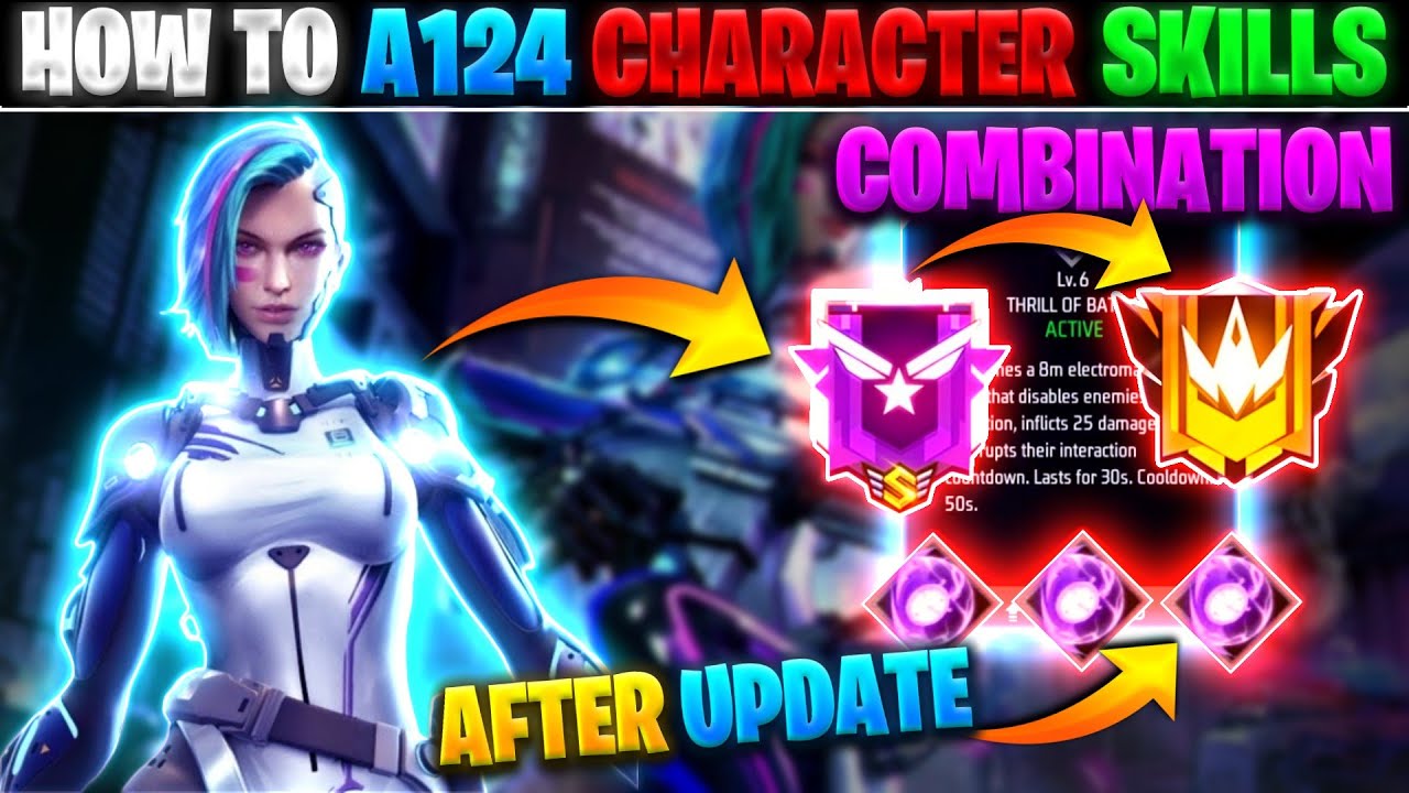 HOW TO A124 CHARACTER SKILL COMBINATION 2023 | CS RANK BEST CHARACTER ...