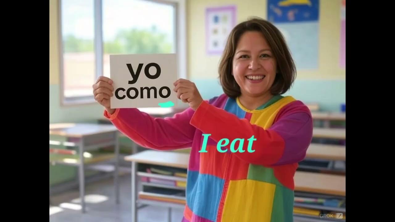 Verb Conjugation of the Spanish Verb COMER (to eat) in the Present ...