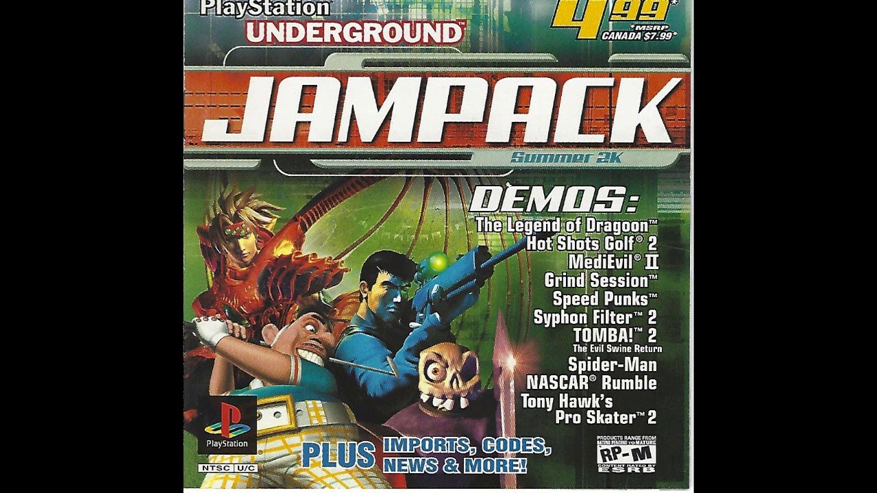 PlayStation Underground Jampack Summer 2k Demo Disc Theme - YouTube