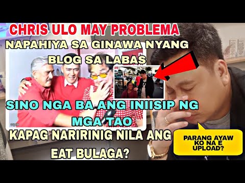 CHRIS ULO NAPAHIYA SA BLOG NYA SA LABAS ABOUT EAT BULAGA ISSSUE SORRY ...