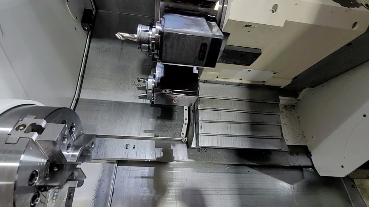 Mazak Smooth G program example mill lathe turn - YouTube
