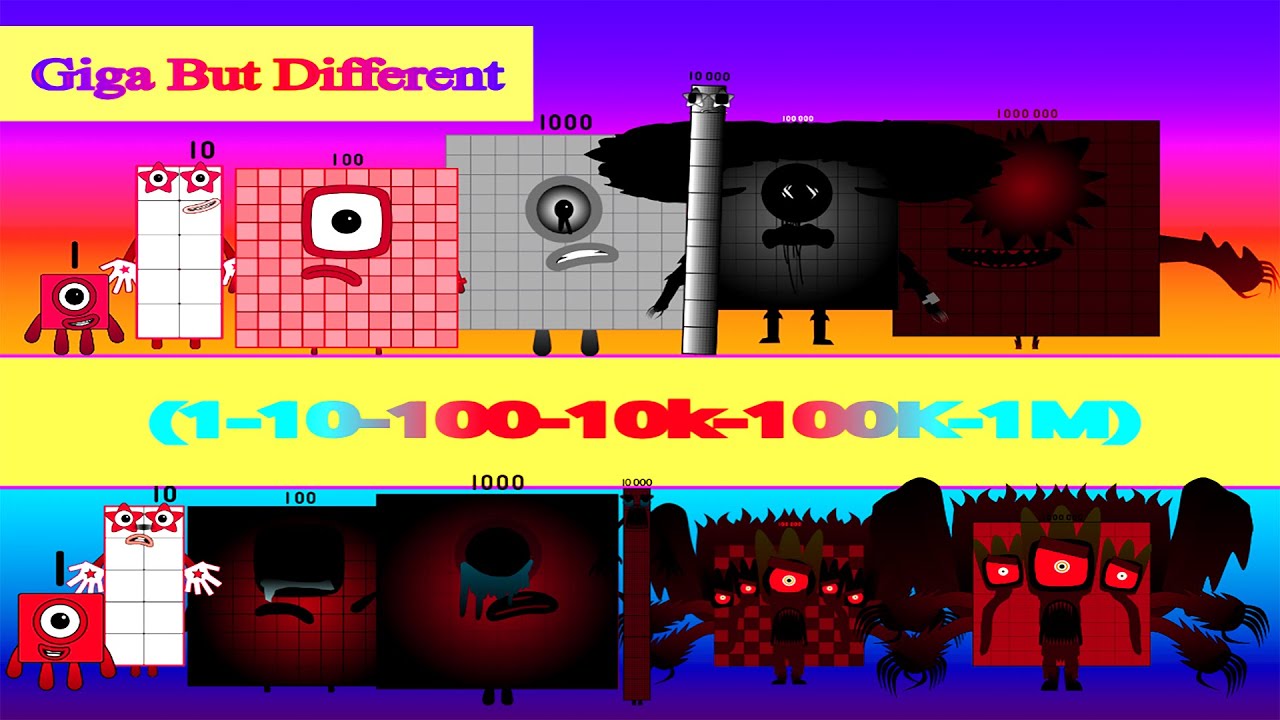 UncannyBlock Band Giga Different (1-100K-1M) Vs Band But Different Re ...