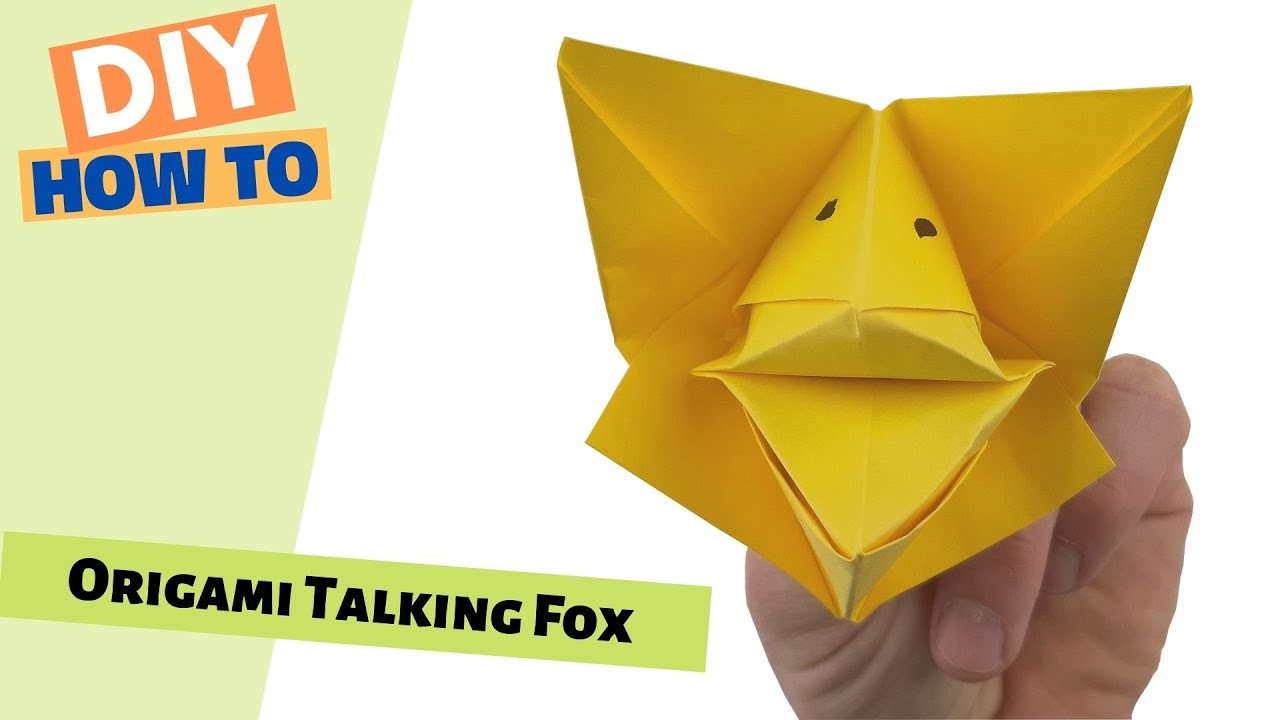 Origami Talking Fox | How to make a paper fox - YouTube