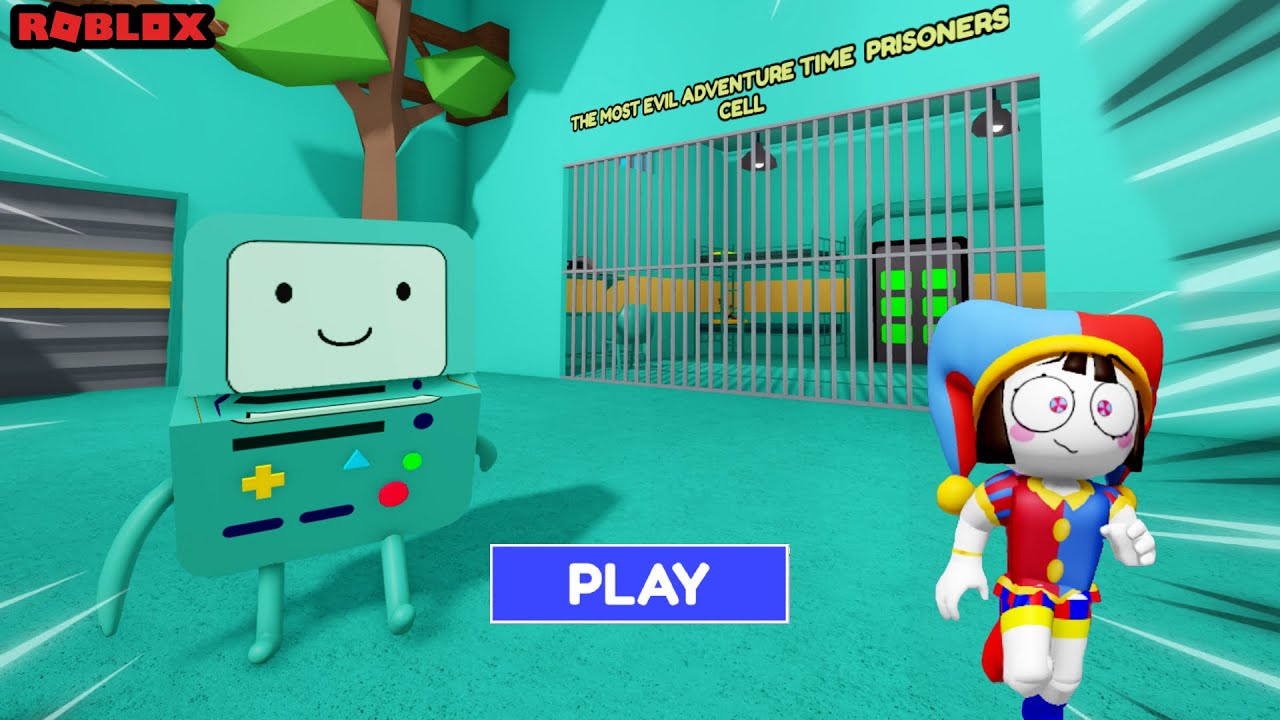 RETRO BOT PRISON RUN! (Obby) POMNI ROBLOX - YouTube