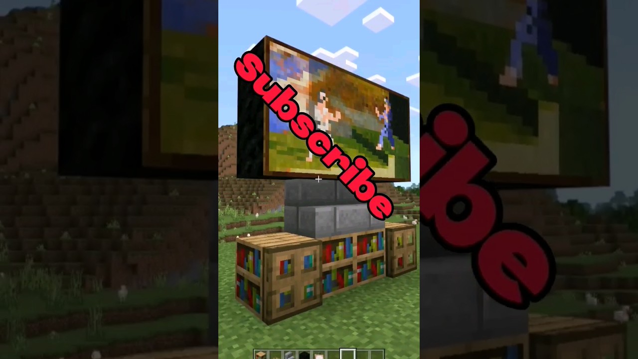 Simple smart TV in Minecraft | #shorts #minecraft - YouTube