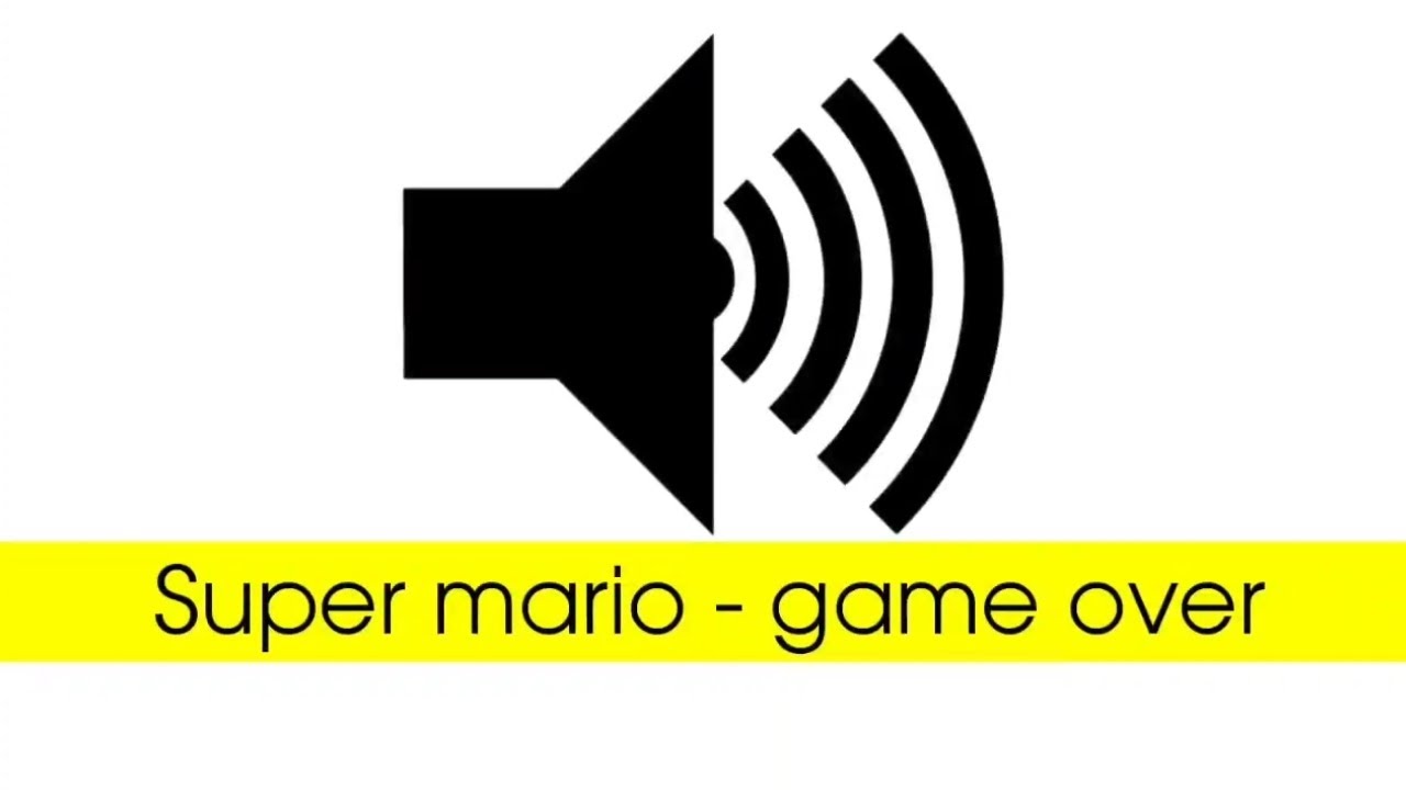 Game Over (Super Mario) - Sound effect - YouTube
