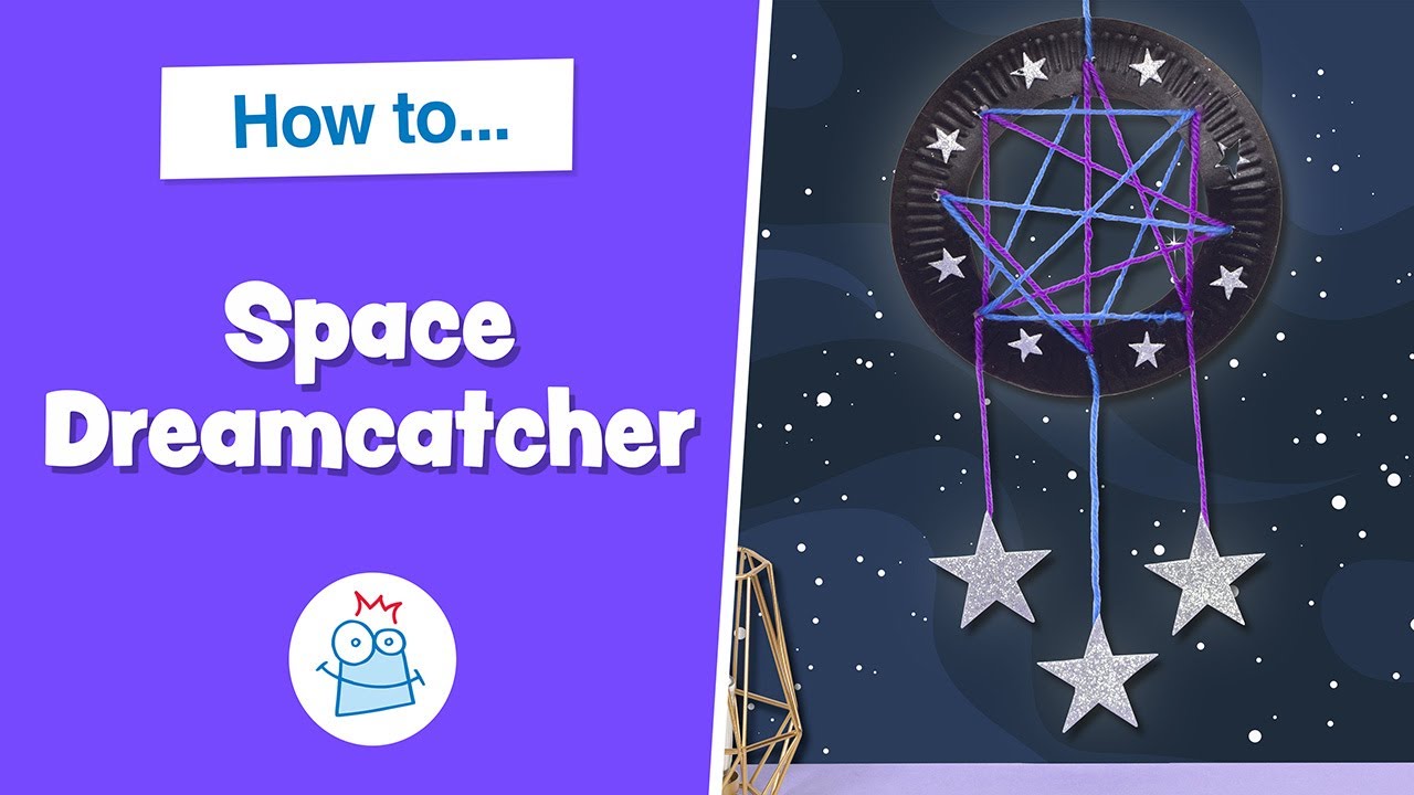 How to Make Space Dreamcatcher from Paper Plates | Baker Ross - YouTube